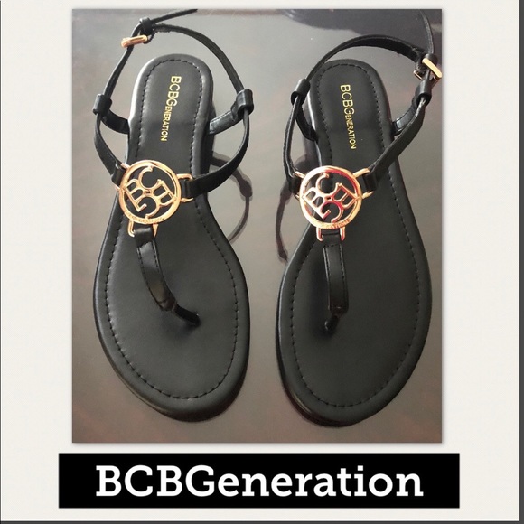 BCBGeneration | Shoes | Bcbgeneration Sasha Logo Thong Sandal | Poshmark